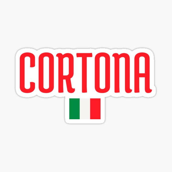 "CORTONA Italy" Sticker for Sale by BjornLundstrom | Redbubble