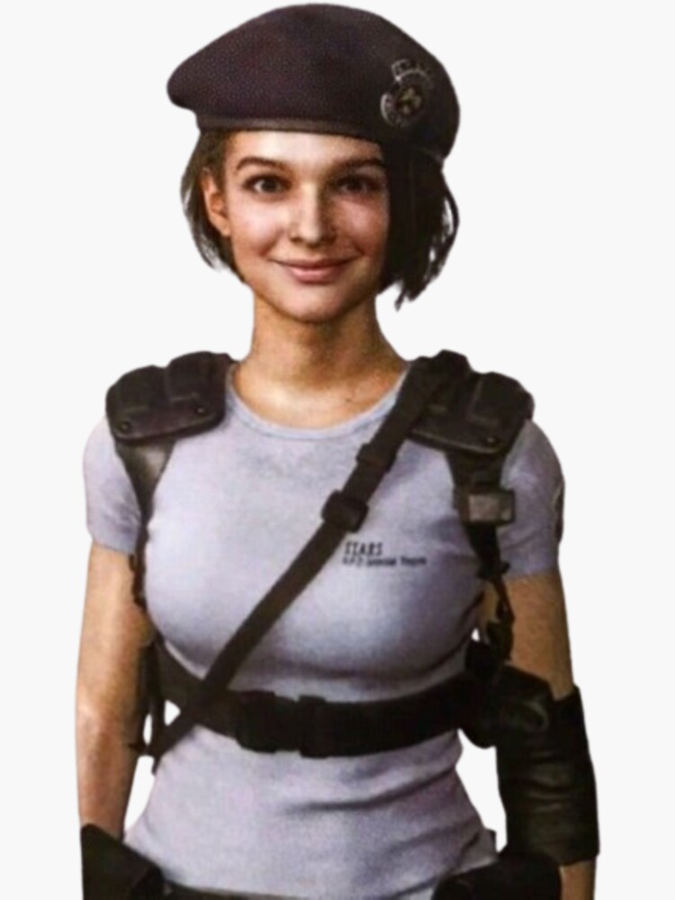 "Jill valentine smiling Stars outfit" Sticker for Sale by Neesu | Redbubble