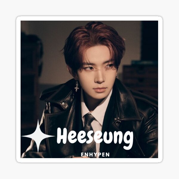 "Heeseung " Sticker for Sale by BunnyCreated | Redbubble