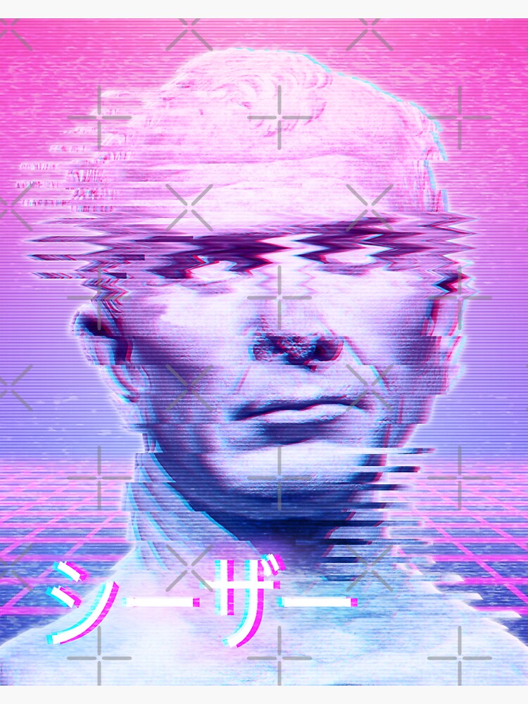 "Vaporwave Caesar" Sticker by Pintwich | Redbubble