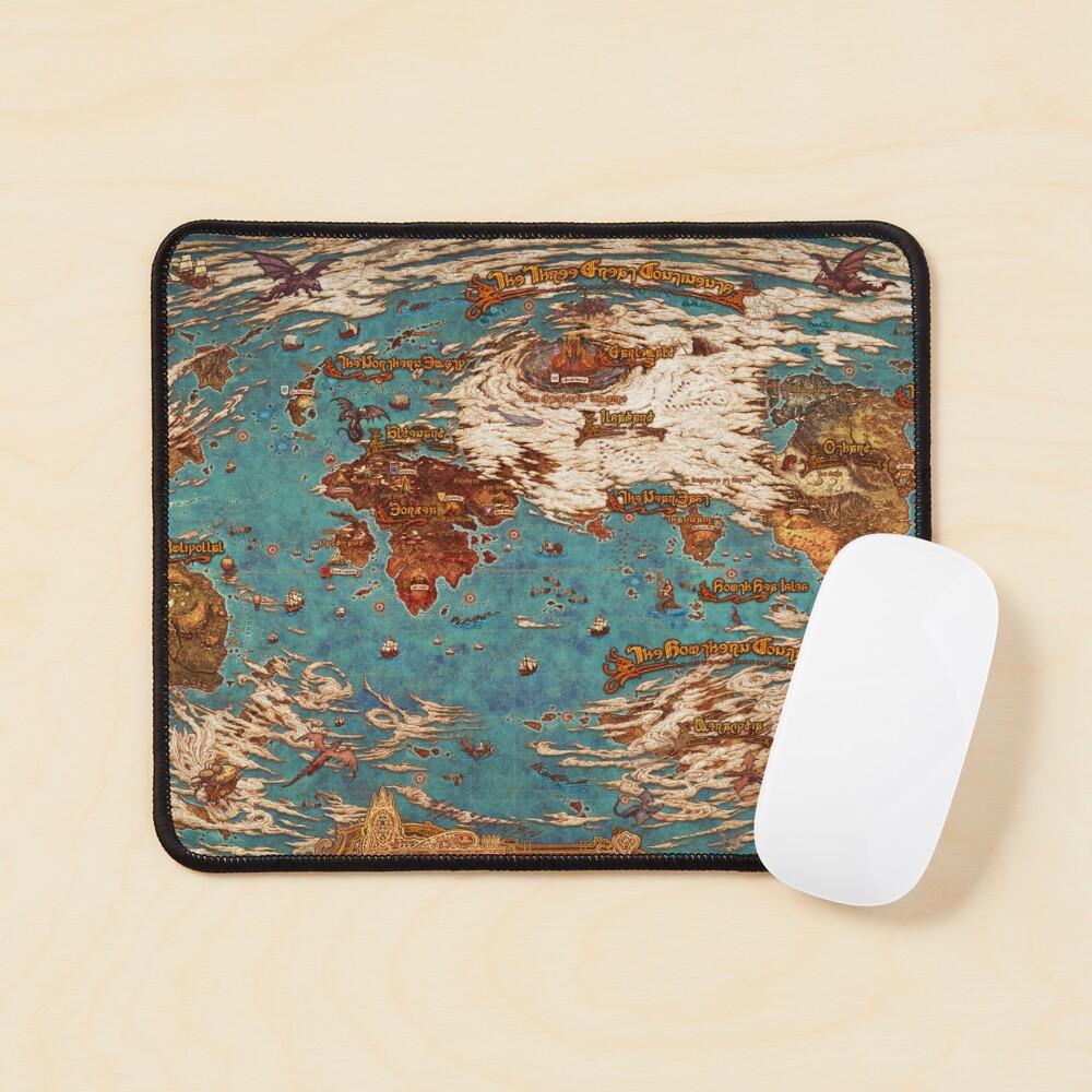 "FFXIV Hydaelyn New World Map Dawntrail Fantasy" Poster for Sale by ...