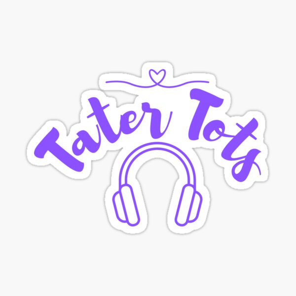 "Tater Tots Tate McRae Fans Design " Sticker for Sale by MUFCqueen101 ...