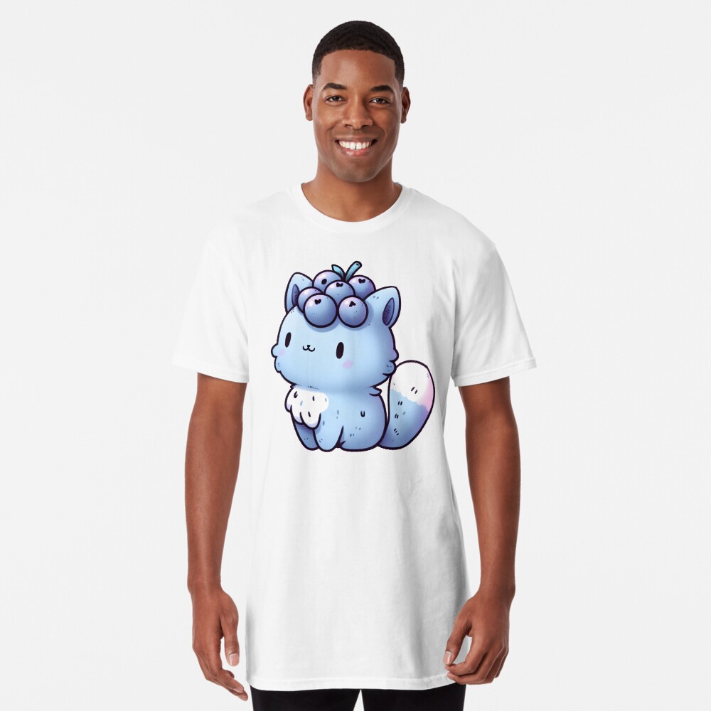 "Blueberry cat" Sticker for Sale by Anna Hałasek | Redbubble
