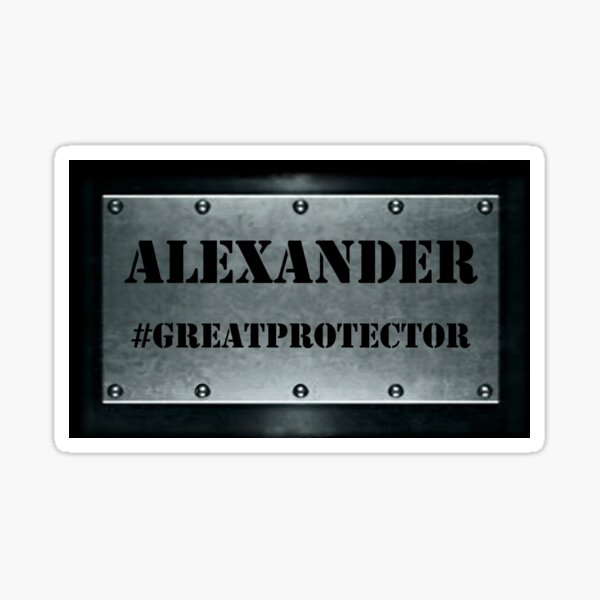 "Alexander" Sticker for Sale by GBUnique2018 | Redbubble