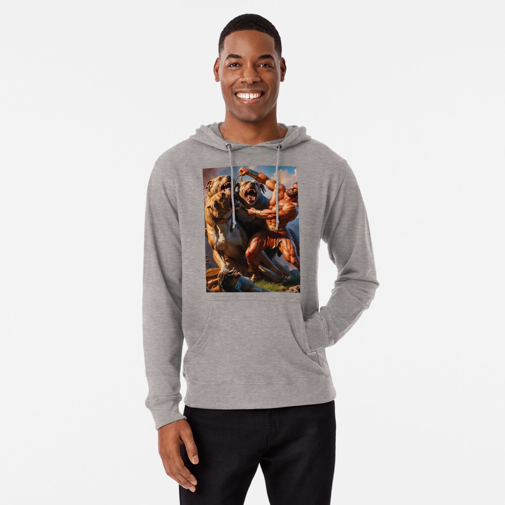 "Hercules and Cerberus Mythological Art - VibeNest" Sticker for Sale by ...