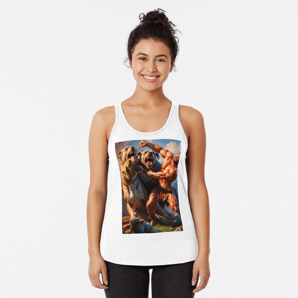 "Hercules and Cerberus Mythological Art - VibeNest" Sticker for Sale by ...