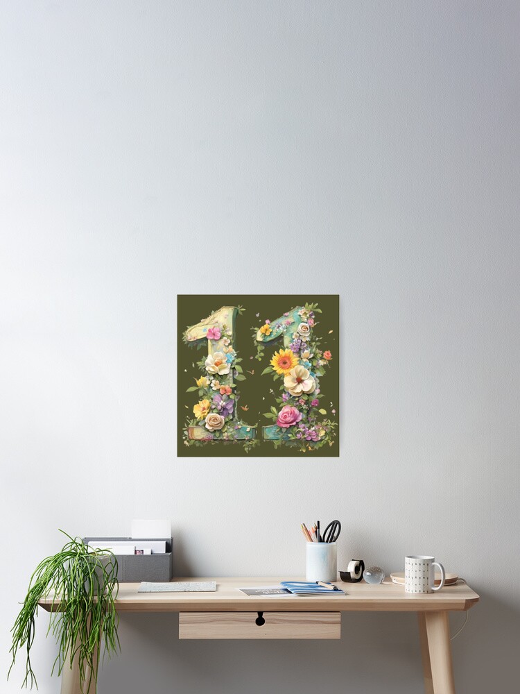 "Flower Number Eleven" Poster for Sale by emilykang | Redbubble
