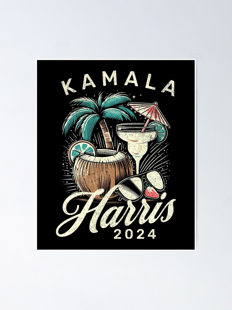 "Kamala Harris Coconut Tree" Poster for Sale by Hey-Nice-Shirt | Redbubble