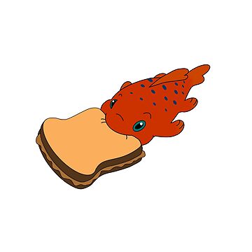 "Pudge the fish (with sandwich)" Art Board Print for Sale by MrPieCrust ...