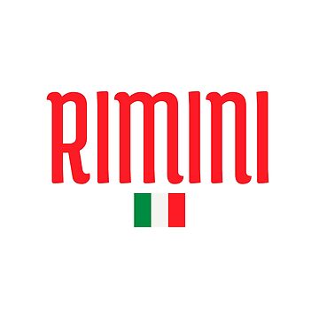 "RIMINI Italy" Sticker for Sale by BjornLundstrom | Redbubble