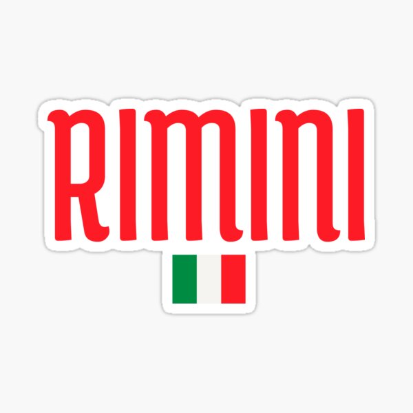 "RIMINI Italy" Sticker for Sale by BjornLundstrom | Redbubble