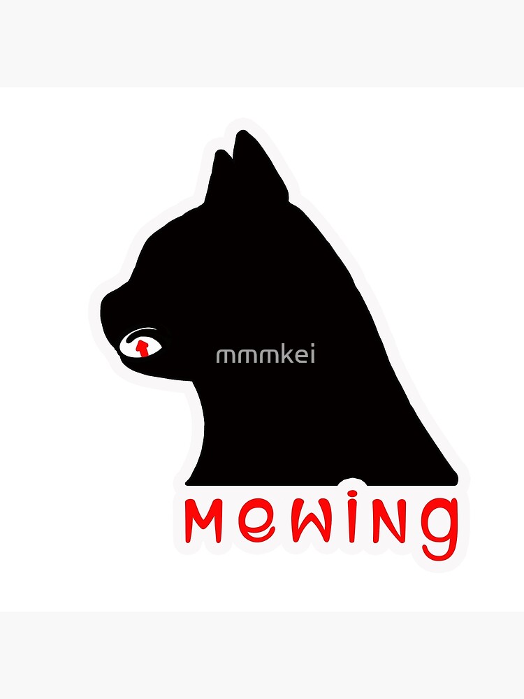 "Gen Alpha Slang Mewing" Greeting Card for Sale by mmmkei | Redbubble