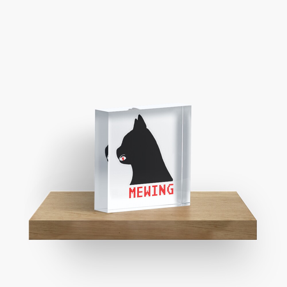 "Gen Alpha Slang Mewing" Sticker for Sale by mmmkei | Redbubble