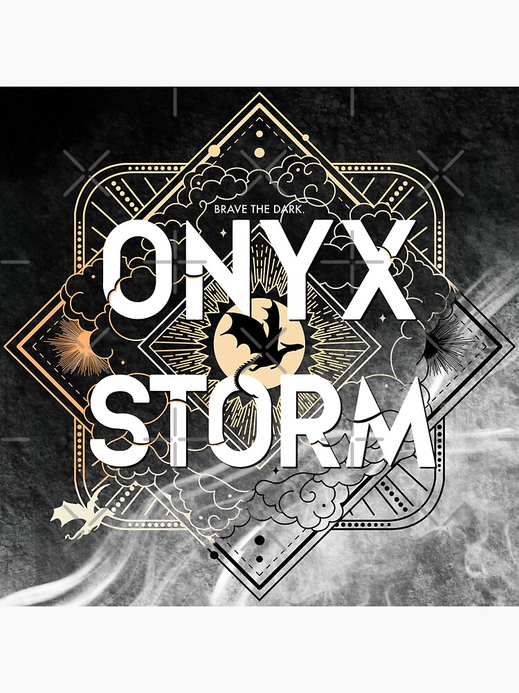"Onyx Storm" Sticker for Sale by Aakanksha97 | Redbubble