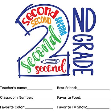"First day of 2nd grade Scrapbooking Sticker" Sticker for Sale by ...