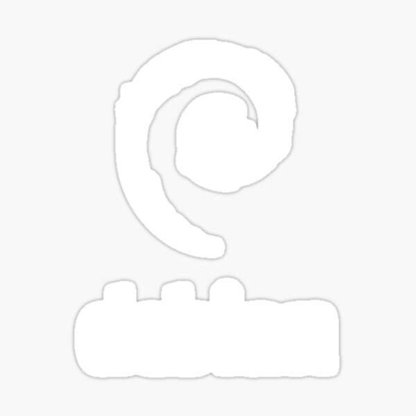 Pegatina «Sudadera en espiral blanca del logotipo de Word / Text de ...