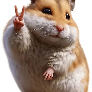 "peace hamster meme" Sticker for Sale by piscininha | Redbubble