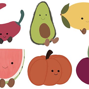 "Amuseable Fruit Pack" Sticker for Sale by tesssvardyy | Redbubble