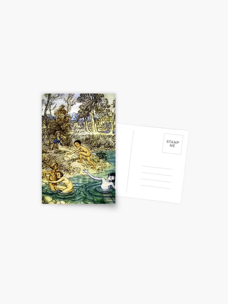 "The Little Mermaid - Arthur Rackham" Postcard for Sale by ...