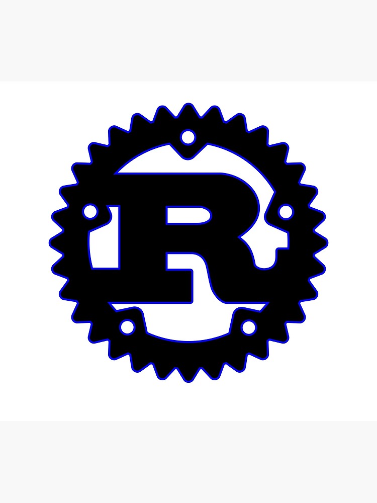 "Rust (Blue Outline) Official Logo Hoodie" Poster by rainwater11 ...