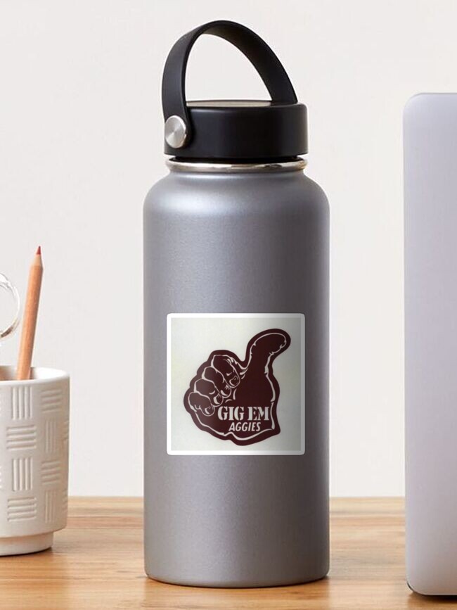 "Gig Em Aggies" Sticker for Sale by JERBtheHPnerd | Redbubble