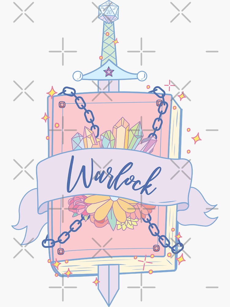 "Warlock" Sticker for Sale by sarahspivey | Redbubble
