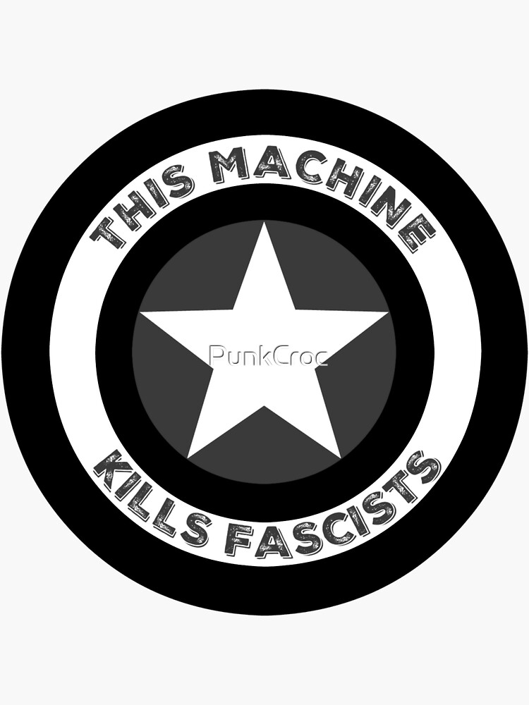 "this machine kills fascists- winter soldier" Sticker for Sale by ...
