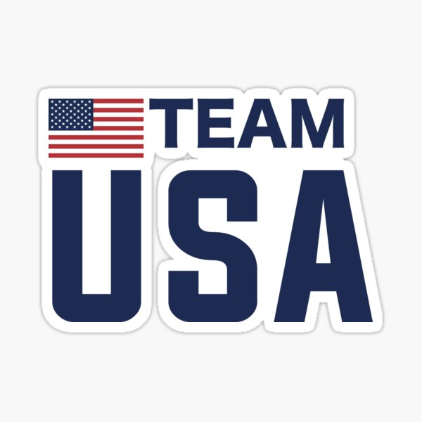 "TEAM USA collection" Sticker by Wolagno | Redbubble