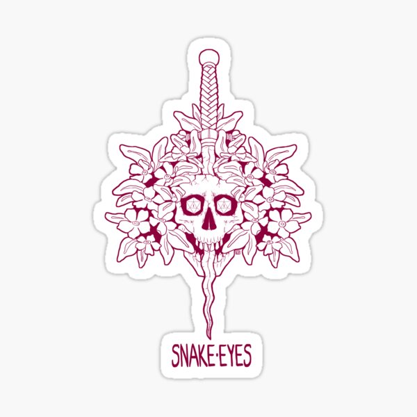 "Snake Eyes" Sticker for Sale by Gil-galads | Redbubble