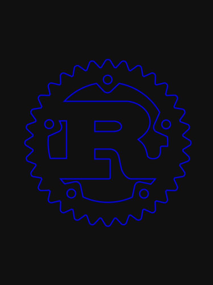 "Rust (Transparent/Blue) Official Logo Hoodie" Lightweight Hoodie for ...