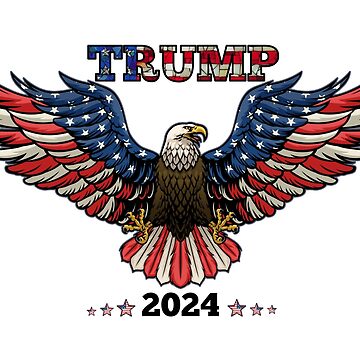"Trump Eagle American" Sticker for Sale by Gamicnum | Redbubble