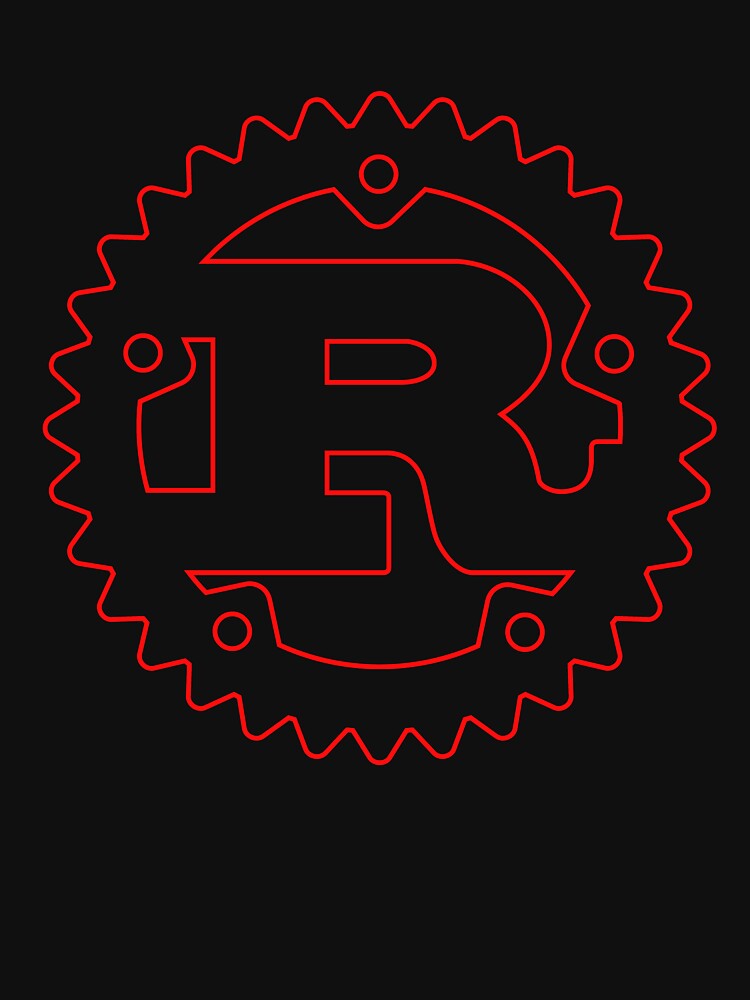 "Rust (Transparent/Red) Official Logo Sweatshirt" T-shirt by ...