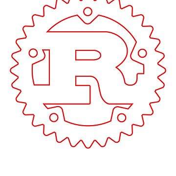 "Rust (Transparent/Red) Official Logo Sweatshirt" Sticker for Sale by ...