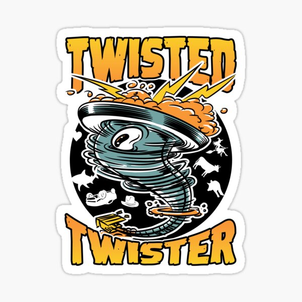 "Twisted Twister" Sticker for Sale by eShirtLabs | Redbubble