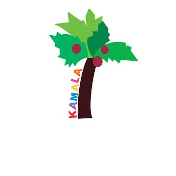 "Kamala Coconut Tree" Sticker for Sale by lyssgreen | Redbubble