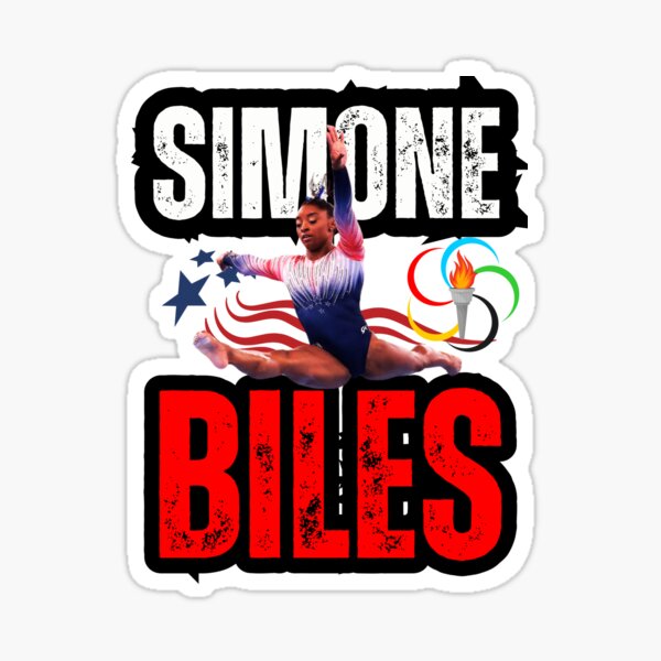 "SIMONE BILES" Sticker for Sale by NEWMAN100 | Redbubble