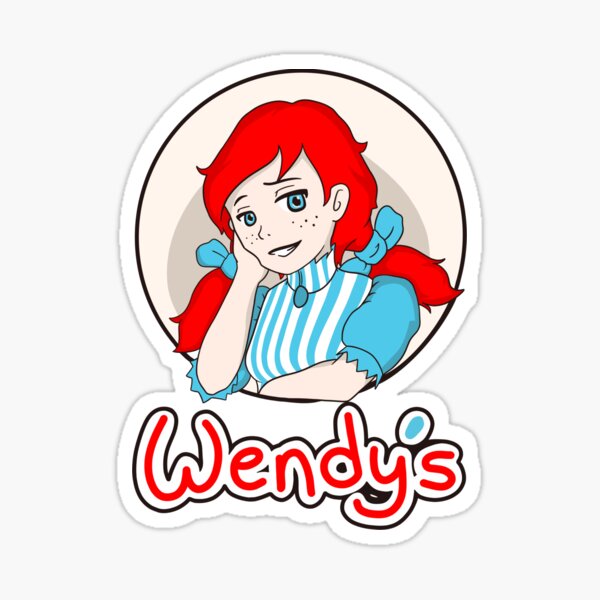 "Wendy’s icon" Sticker for Sale by Radasaxa | Redbubble