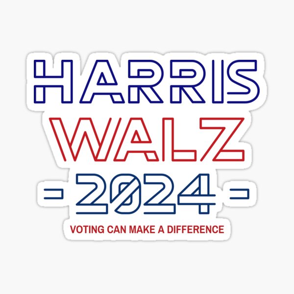 "Harris Walz 2024" Sticker for Sale by LewpyG | Redbubble