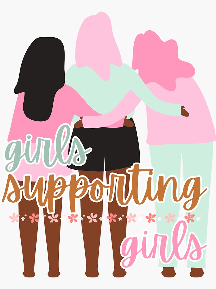 "BLM Girls Supporting Girls Pink and Mint" Sticker for Sale by So70s ...