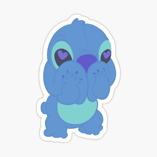 "Shy Stitch" Sticker for Sale by frosticakes | Redbubble