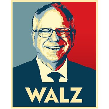 "Tim Walz" Sticker for Sale by partyfarty | Redbubble