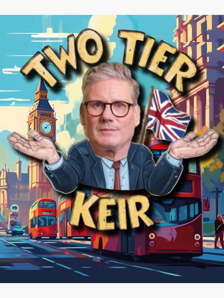 "Two Tier Kier" Sticker for Sale by Flirt-Teez | Redbubble