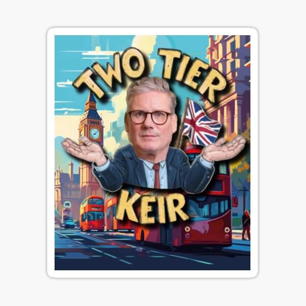 "Two Tier Kier" Sticker for Sale by Flirt-Teez | Redbubble