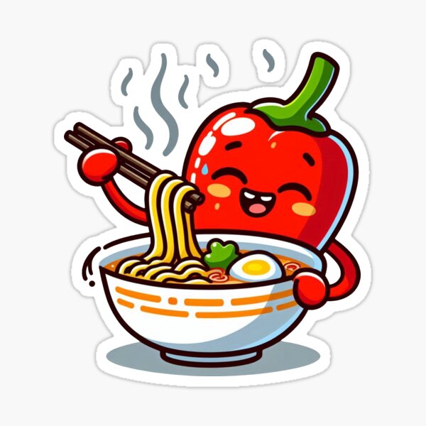 "buldak ramen" Sticker for Sale by RamenNoodles3 | Redbubble