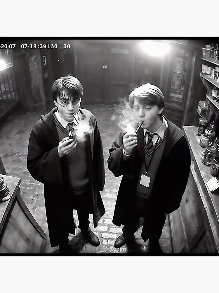"Harry and Ron Smoking Camera" Poster for Sale by GarderApple-K | Redbubble