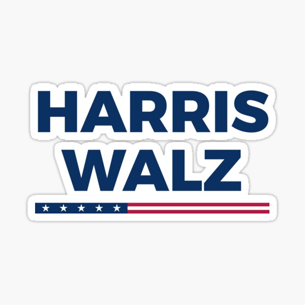"Kamala Harris and Tim Walz" Sticker for Sale by theworx | Redbubble