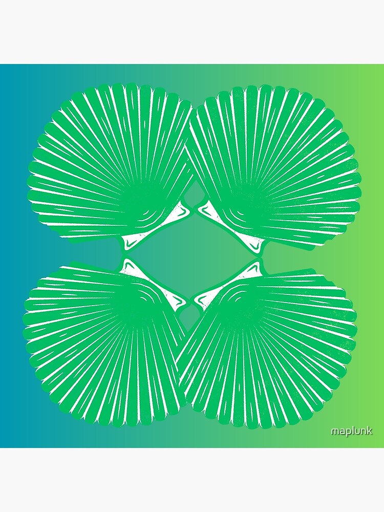 "Green Color Sea Shell Pop Art Hawaii | 1 Panel Art" Photographic Print ...