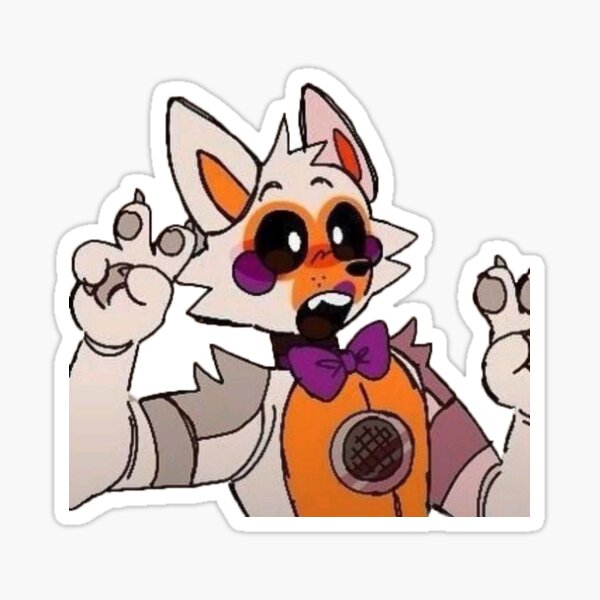 "shocked lolbit - lolbit fnaf" Sticker for Sale by ReynMarilyne | Redbubble