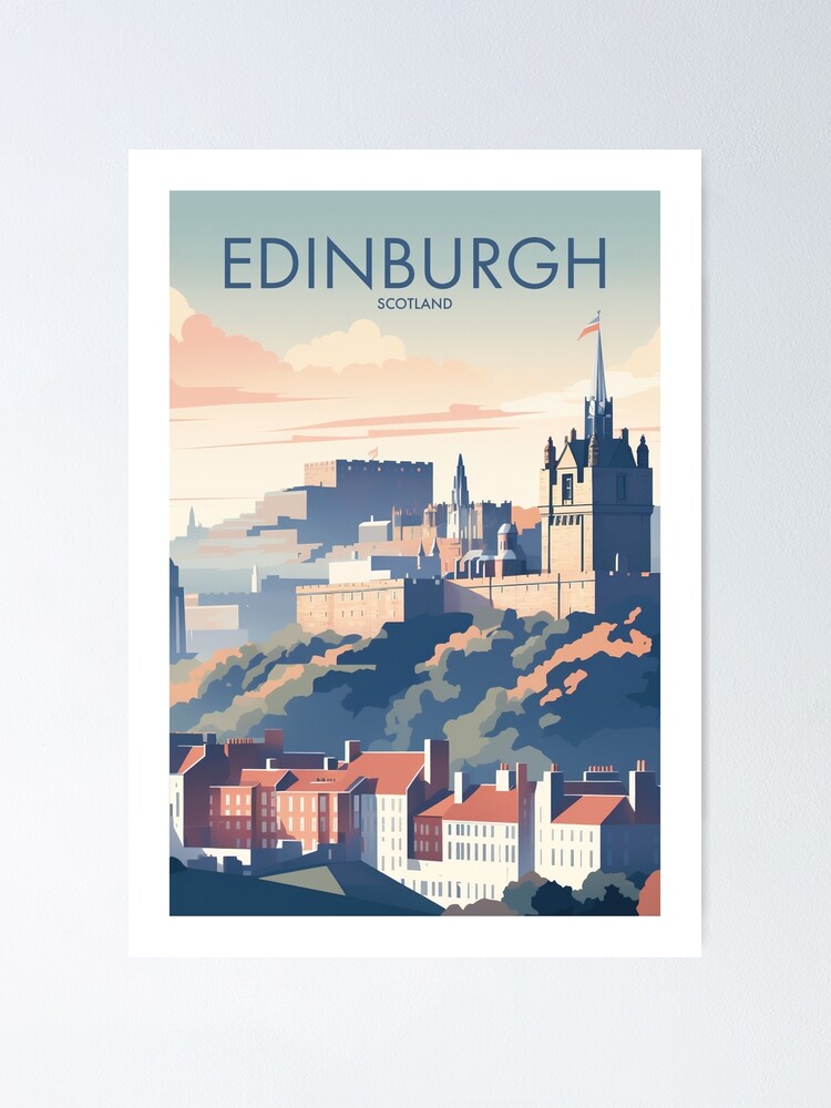 "EDINBURGH Travel Poster" Poster for Sale by MarkedArtPrints | Redbubble
