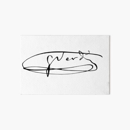 "Signature of Giuseppe Verdi" Art Board Print by PZAndrews | Redbubble